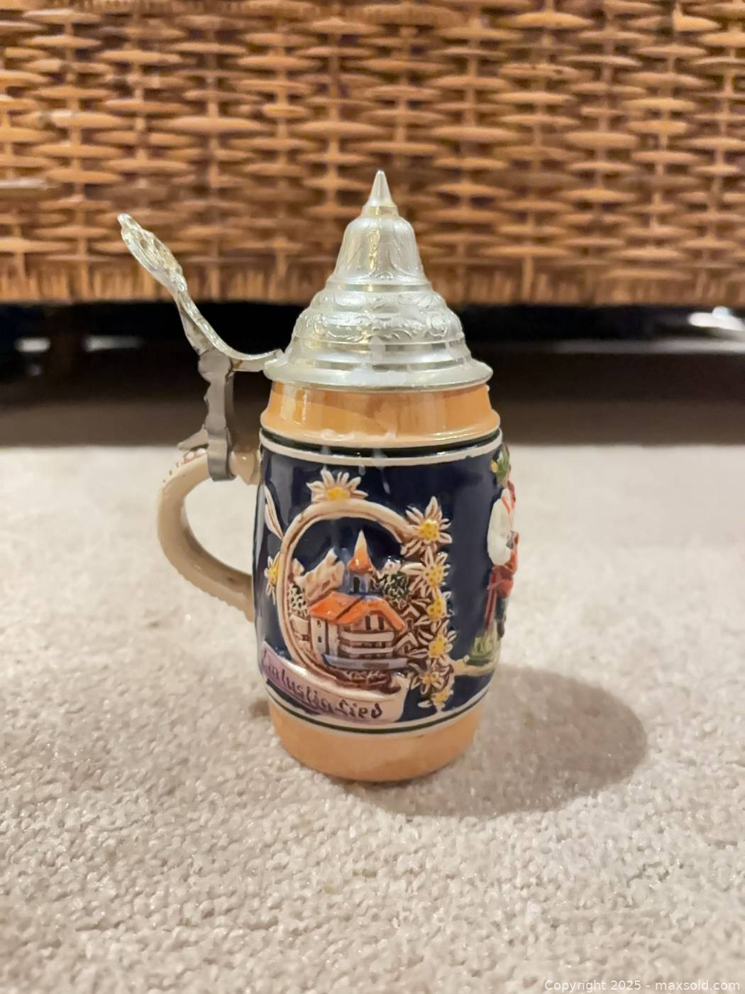 Miniature German Beer Stein With Pewter Lid | Maxsold