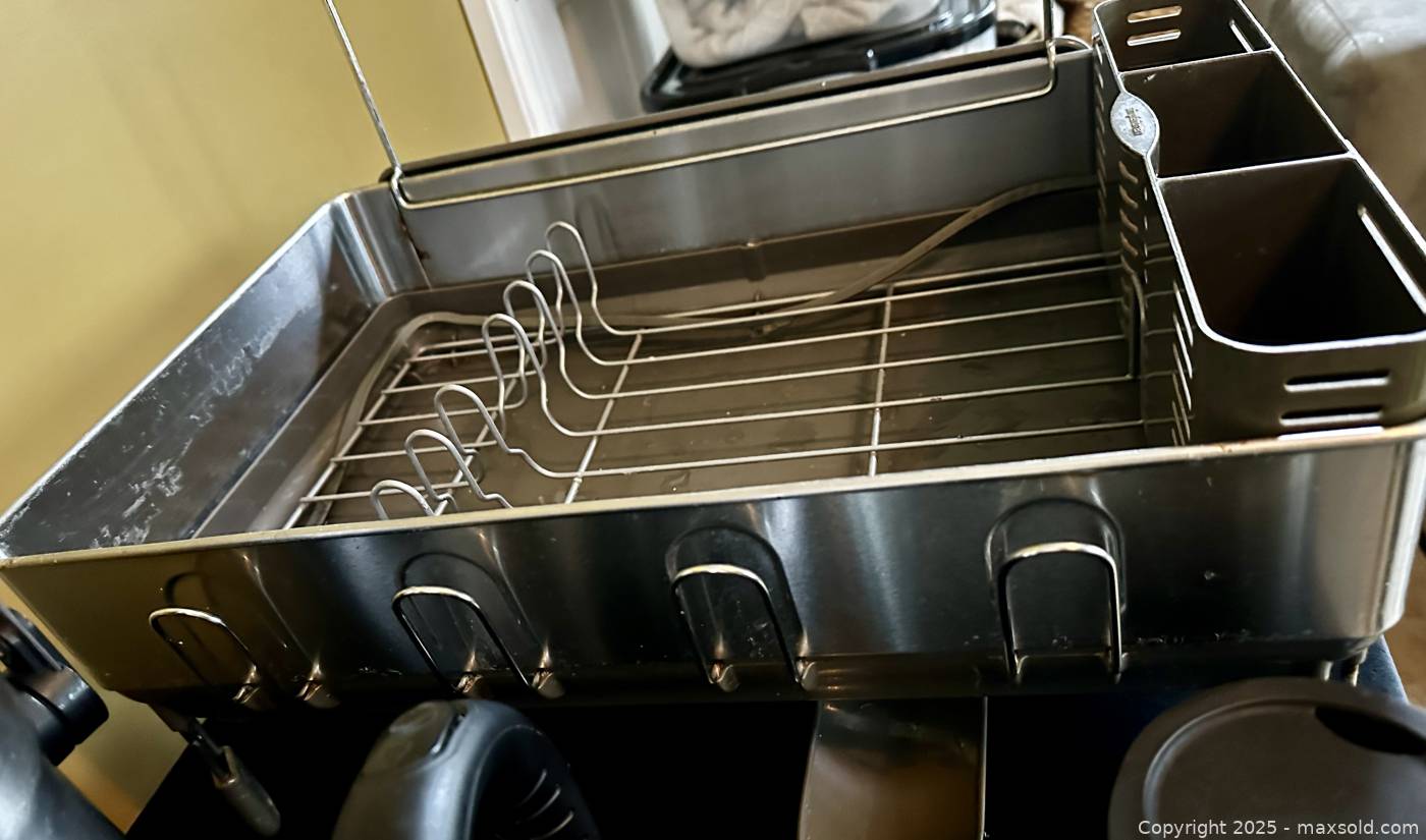 Simplehuman dish rack, Cuisinart toaster, Aroma kettle & mixed kitchen ...