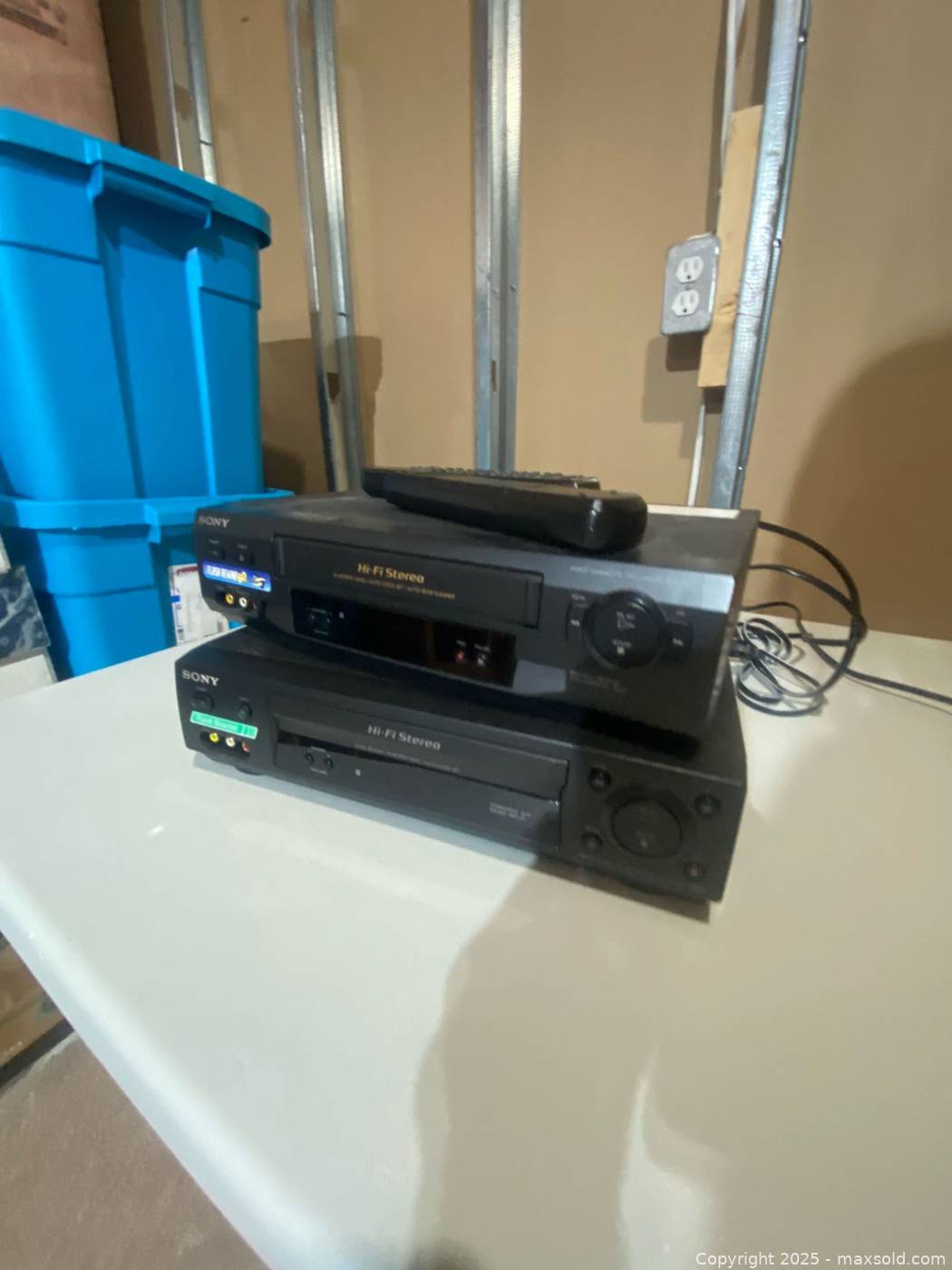 Pair of Sony VCRs and Remotes | Maxsold