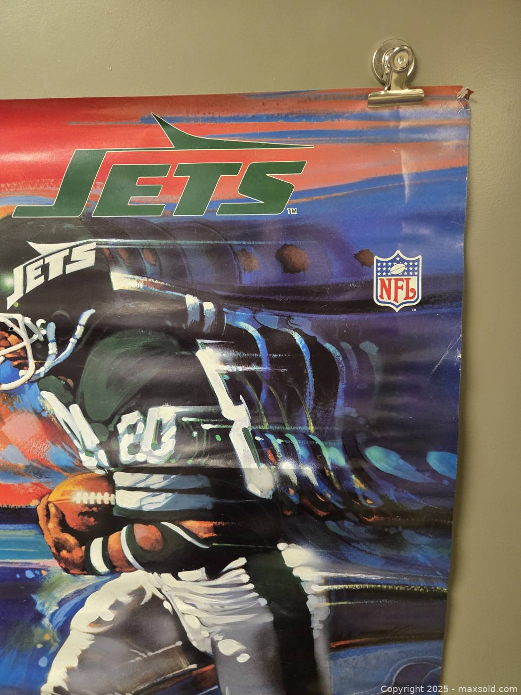 Vintage Budweiser New York Jets Poster 24"x18" | Maxsold
