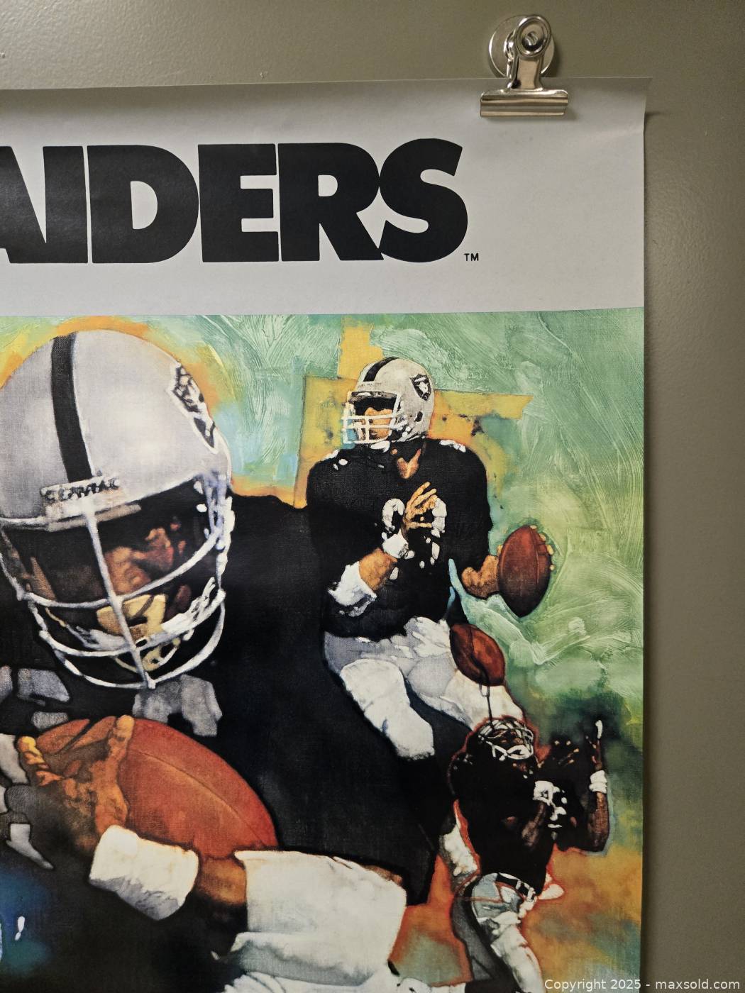 Vintage Oakland Raiders Budweiser poster 24x18 | Maxsold