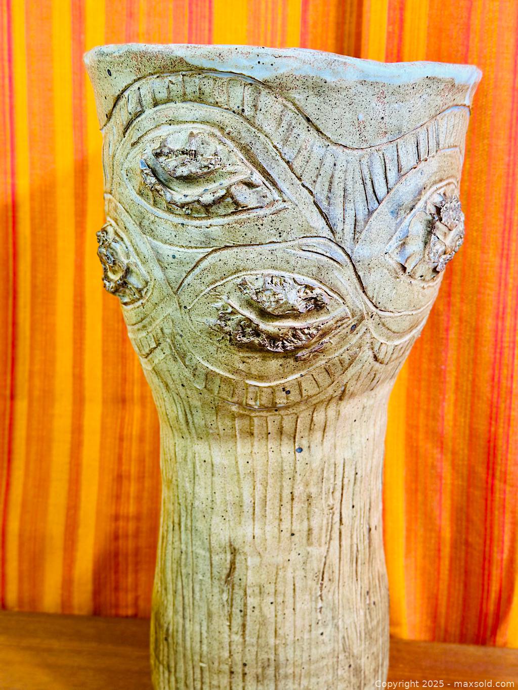 Signed Helen Palmer Handbuilt Pottery Vase | Maxsold