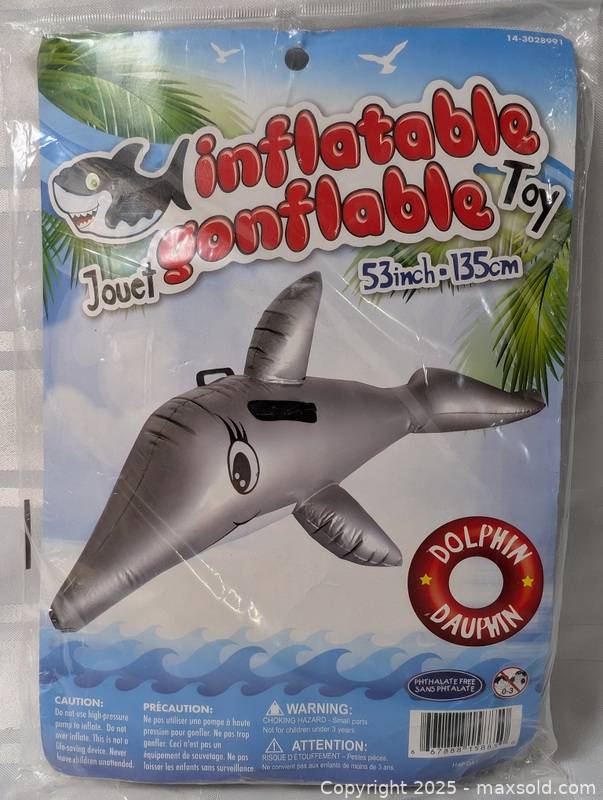 Inflatable Dolphin Pool Toy | Maxsold