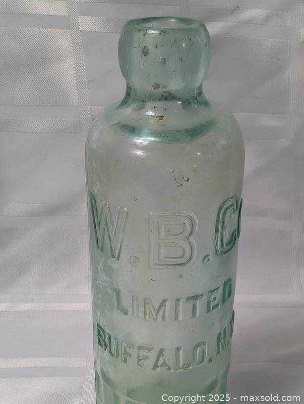 W.B. Co Buffalo NY embossed glass bottle | Maxsold