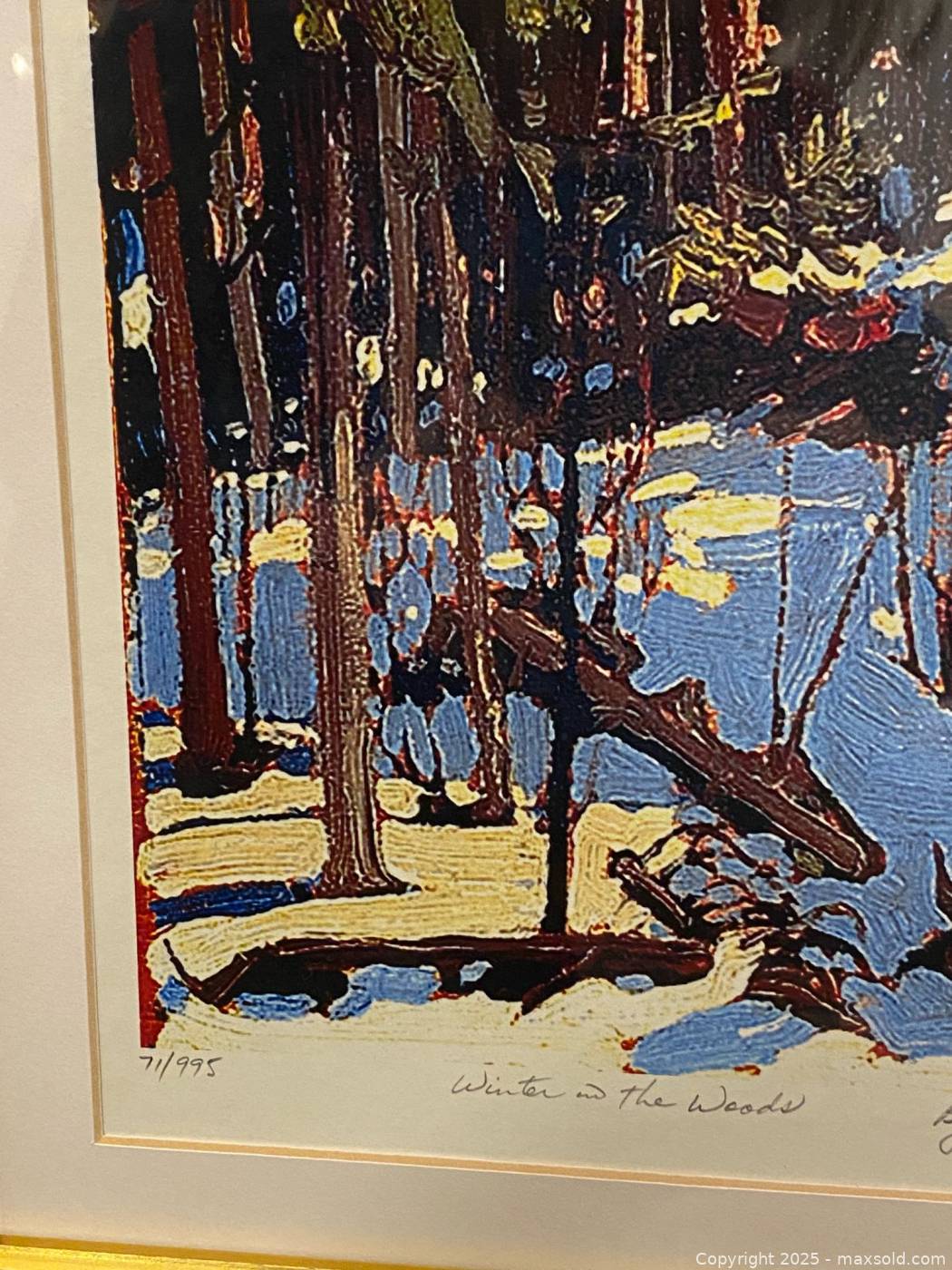Framed limited edition Tom Thomson print | Maxsold