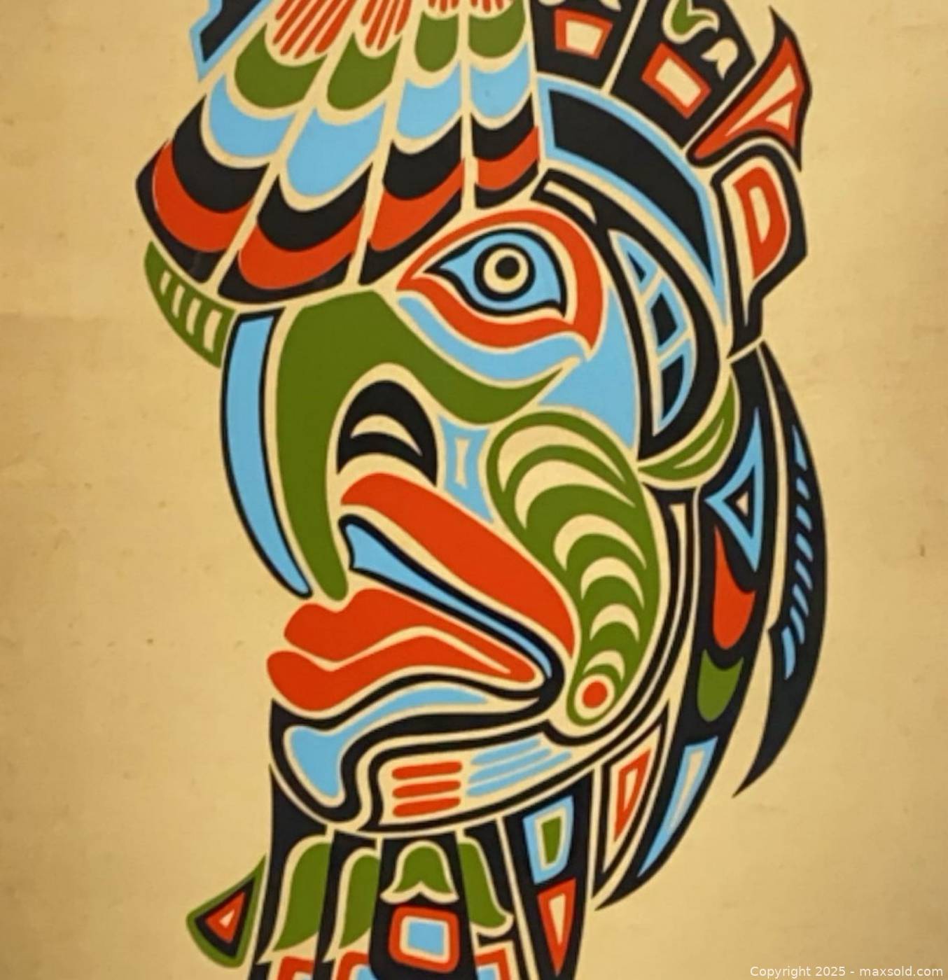 Mary Dowler Cedar Mask Serigraph | Maxsold