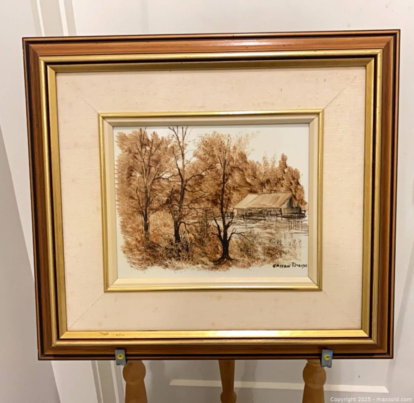 Gaston Petridis signed oil on board | Maxsold