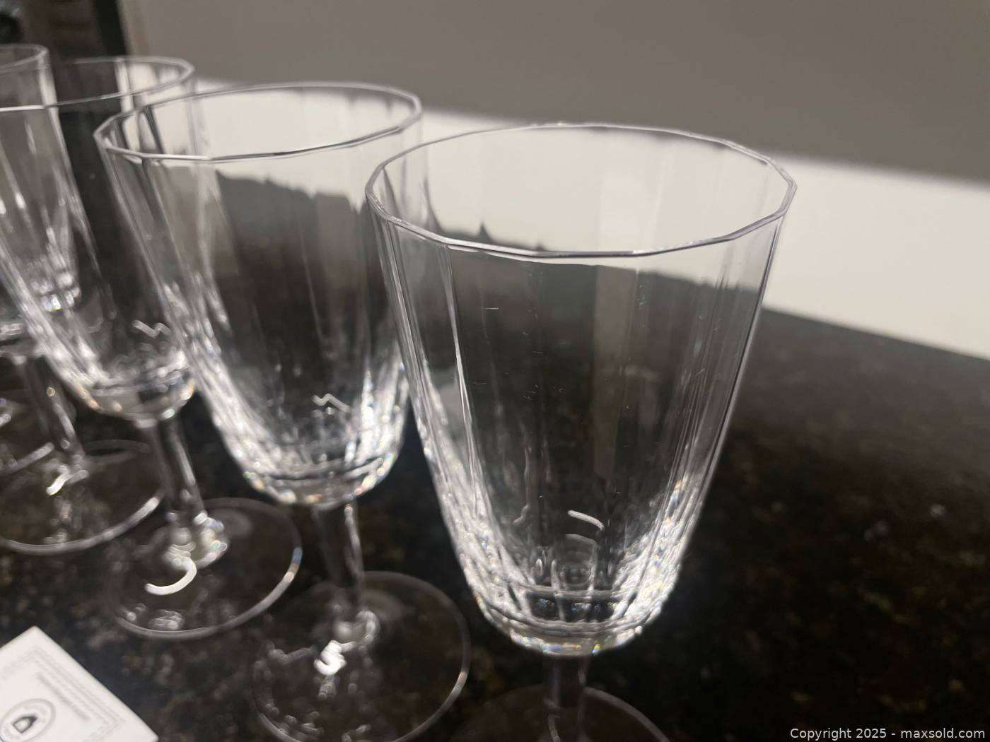 Dansk Ursula crystal wine glasses set of 5 | Maxsold