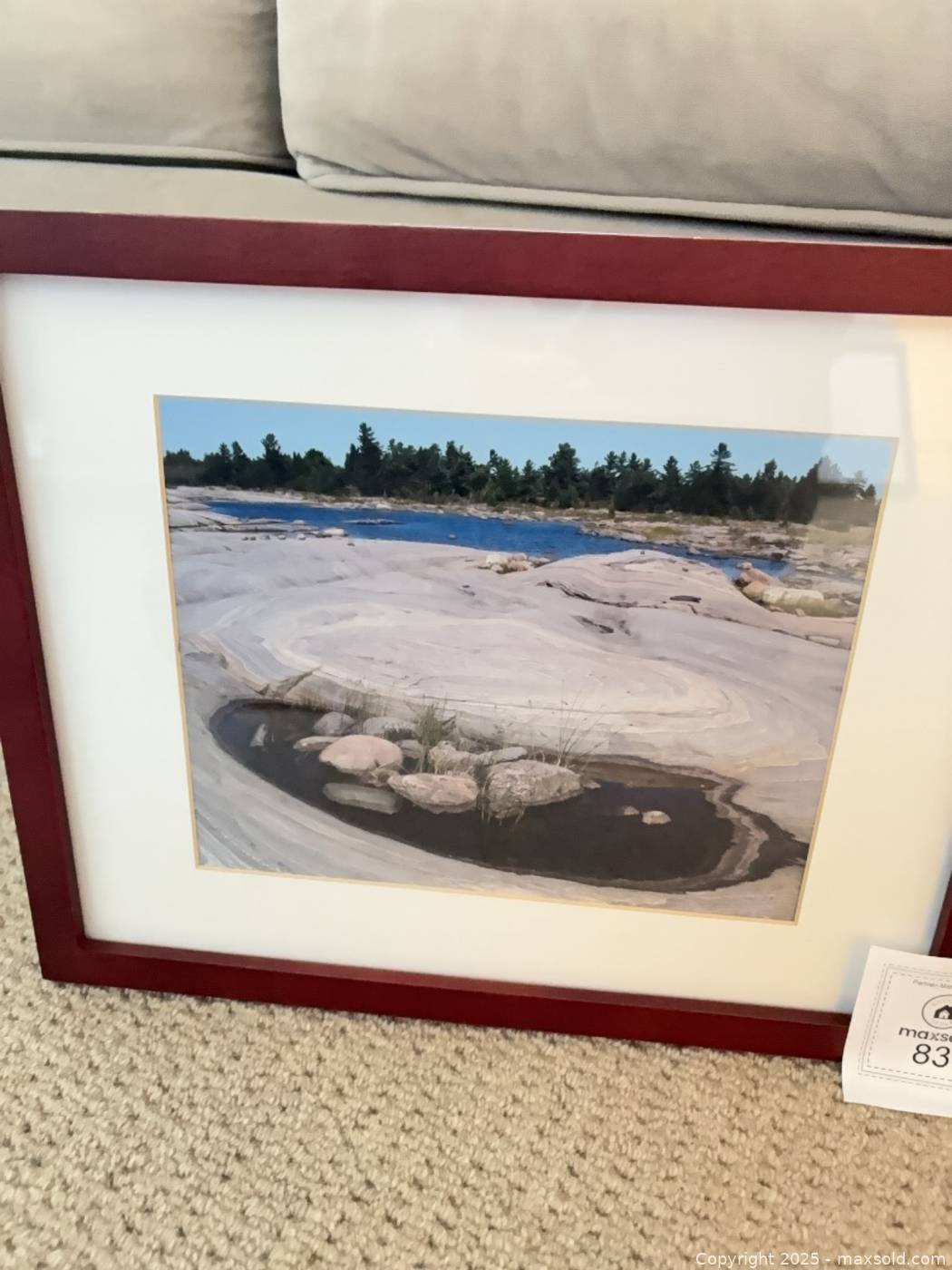 Tom Scoon “Painted Rocks” framed photograph | Maxsold