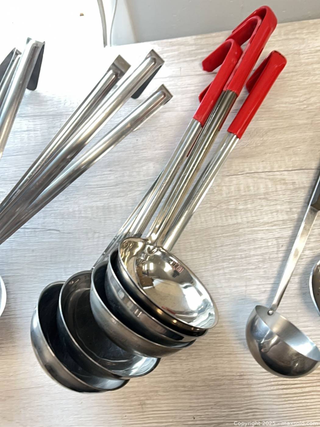 25 stainless steel serving ladles and spoons | Maxsold