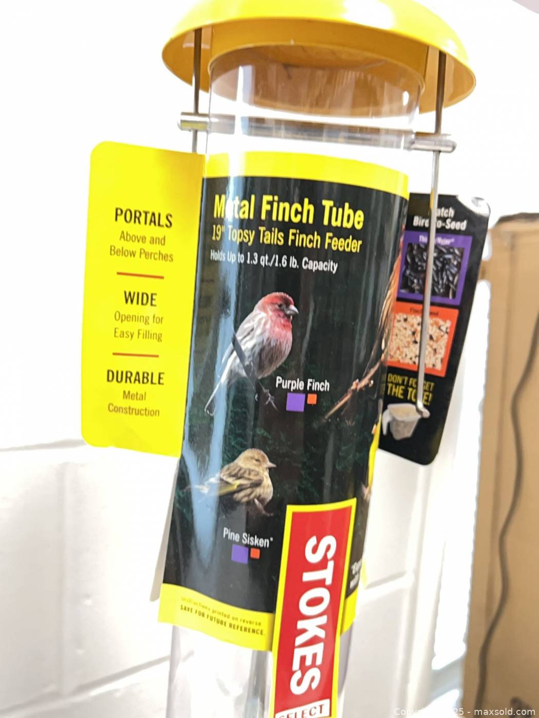 Stokes Select 18" metal finch tube bird feeder | Maxsold