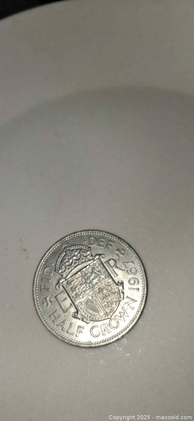 1967 United Kingdom Half Crown Coin | Maxsold