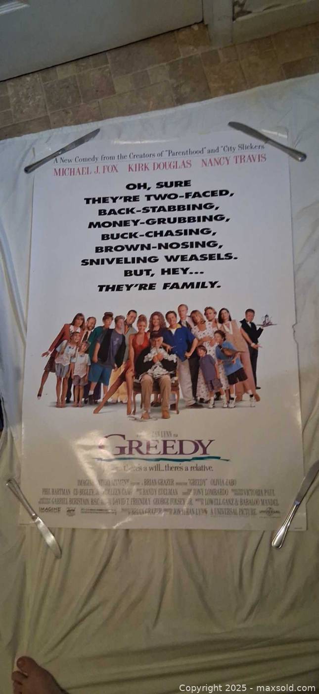 Greedy movie poster 27 x 40 in | Maxsold