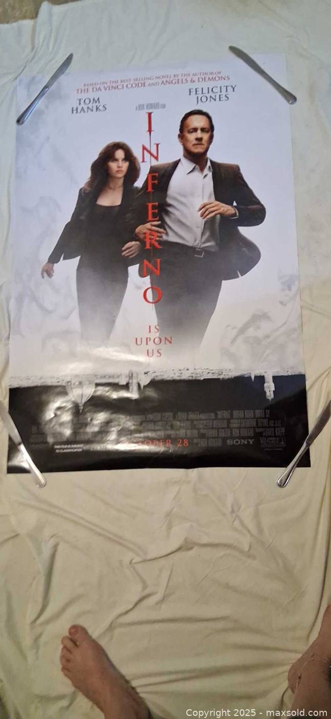 Inferno theatrical movie poster 27 x 40 in | Maxsold