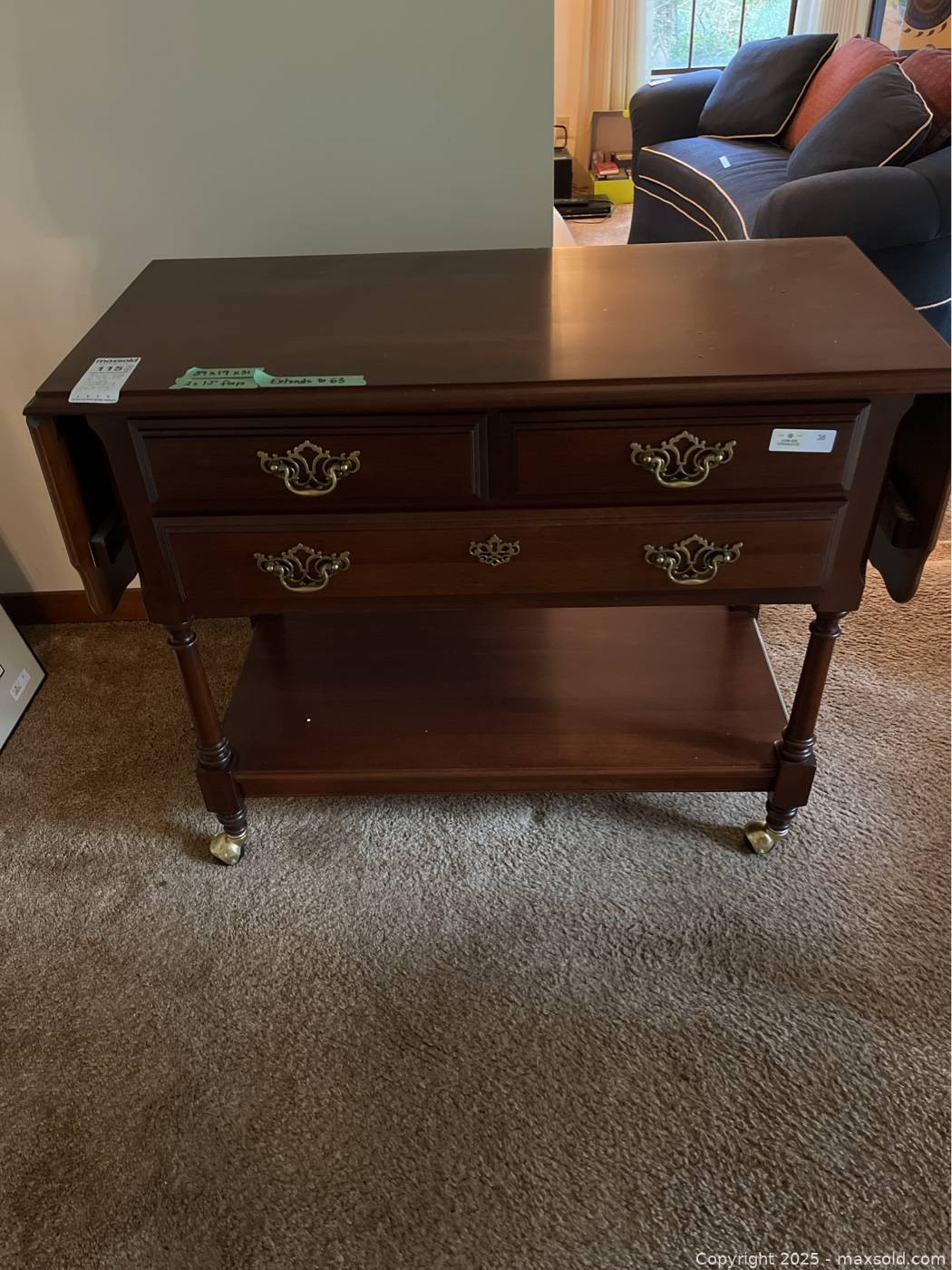 Temple Stuart cherry serving sideboard | Maxsold