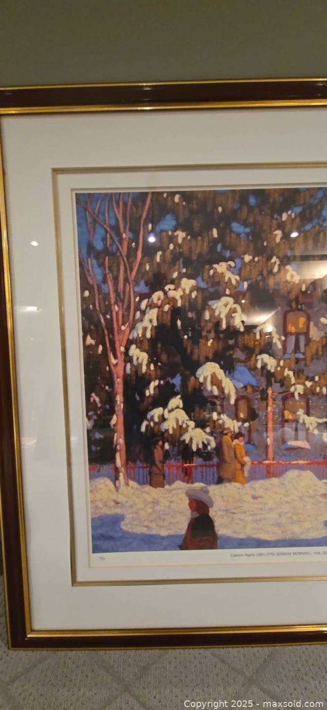 Lawren Harris signed numbered print "Sunday Morning" | Maxsold