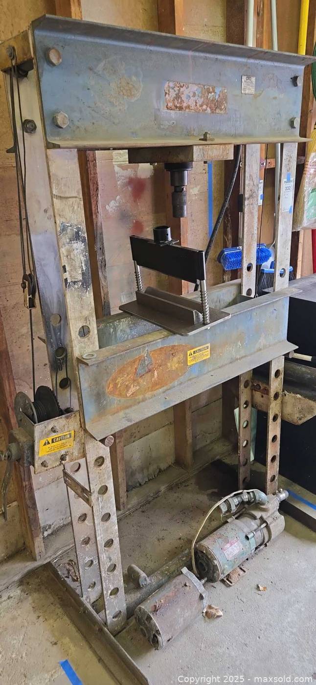 OTC 25-Ton Hydraulic Shop Press | Maxsold
