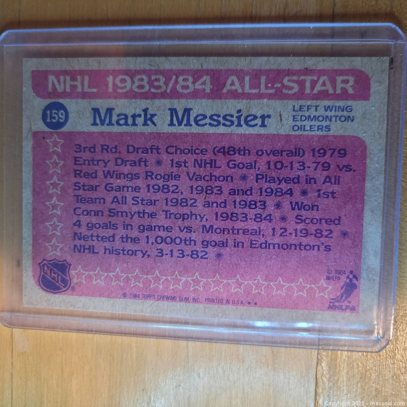 1984-85 Topps Mark Messier #159 Card | Maxsold