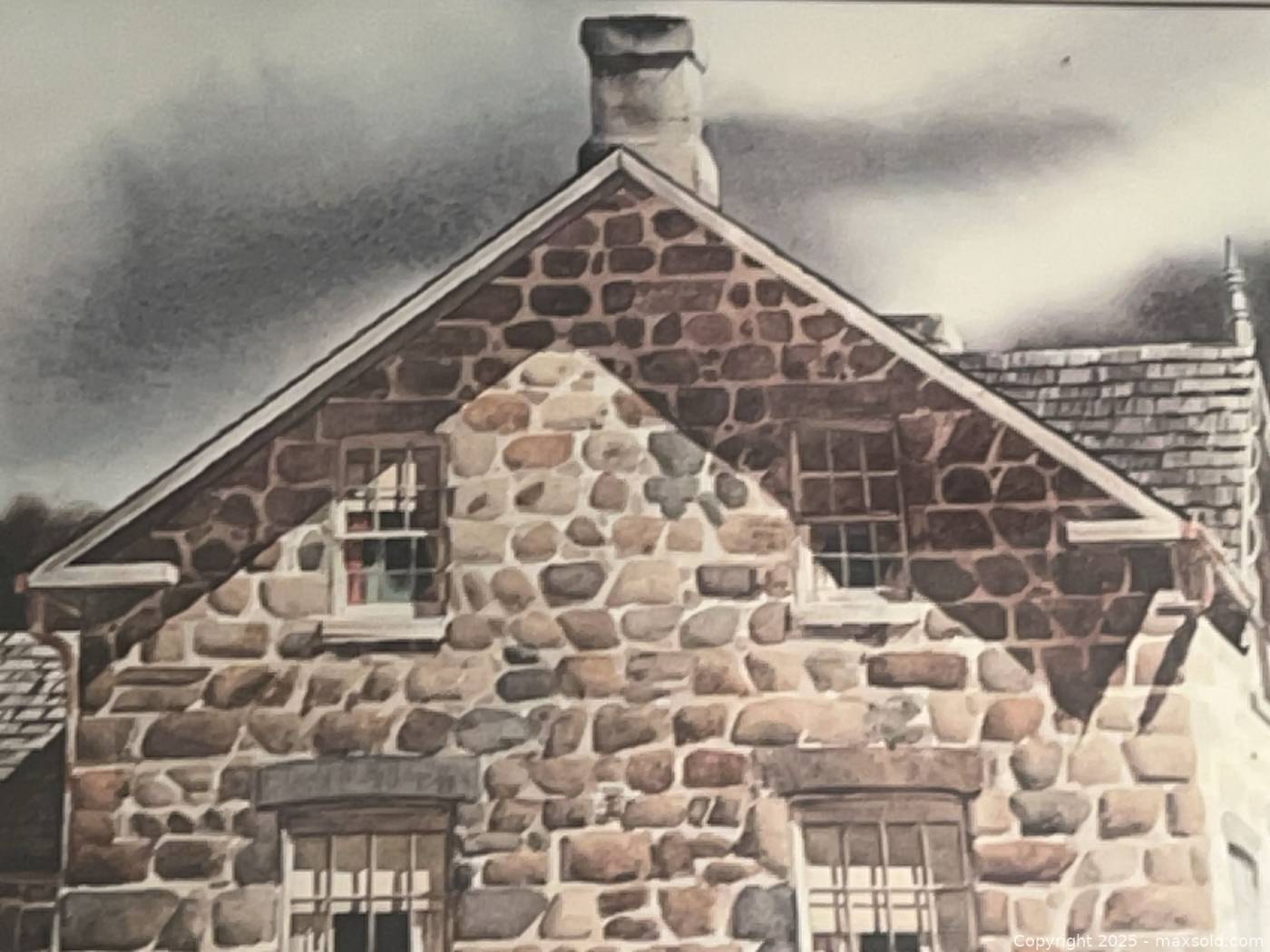 Jack Reid stone house framed print | Maxsold