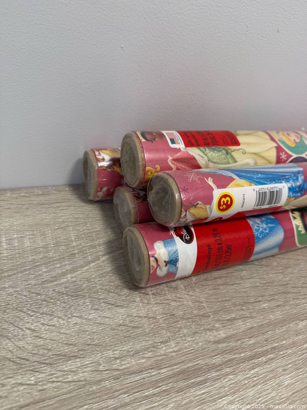 Disney Princess wrapping paper 5 rolls | Maxsold