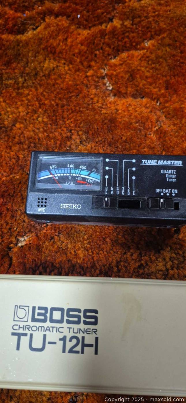 BOSS TU-12H, Seiko Tune Master tuners with triangle percussion | Maxsold