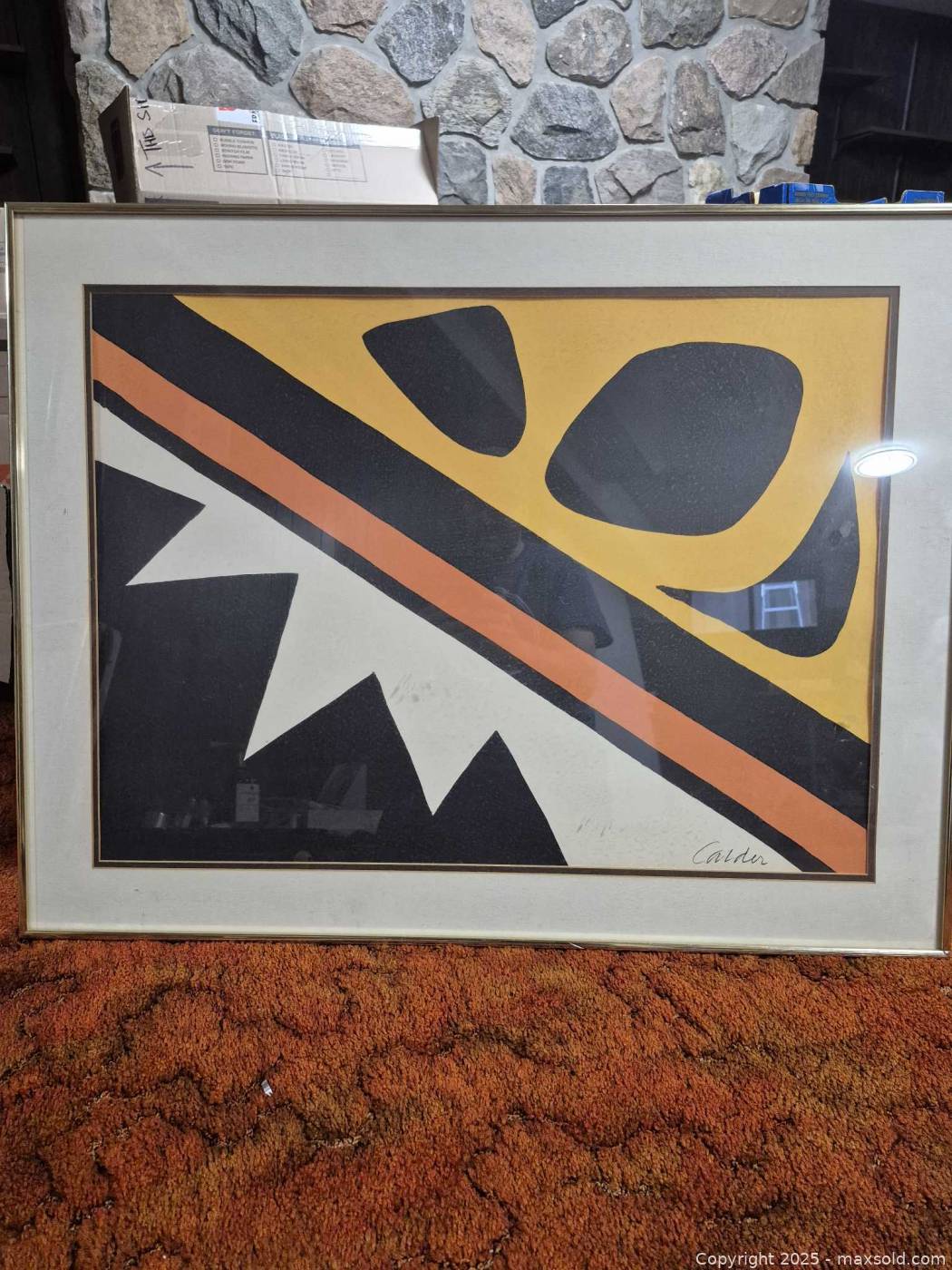 Framed Alexander Calder signed abstract print | Maxsold