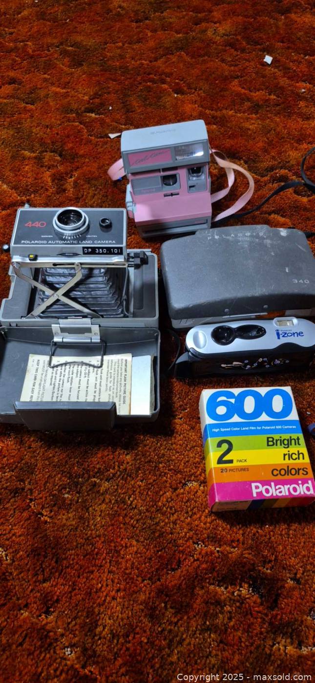 Polaroid Automatic Land Camera 440, 600 Cool Cam, iZone, case, film ...