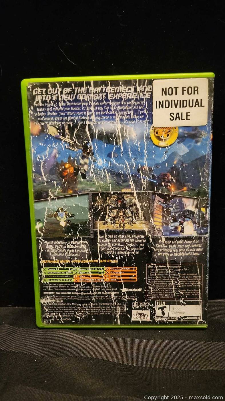 Original Xbox video game lot of 4 | Maxsold