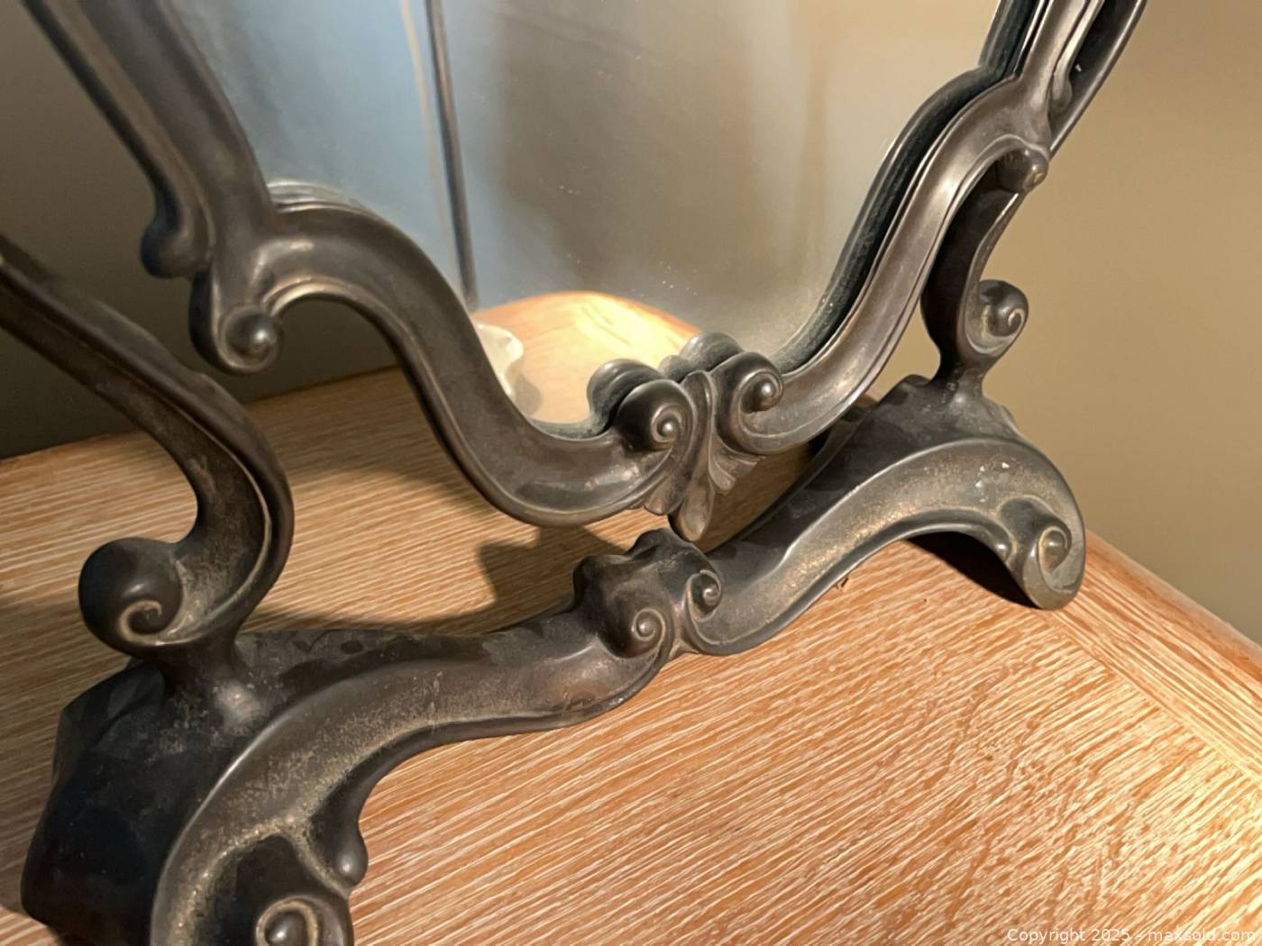Vintage Italian cast iron mirror | Maxsold