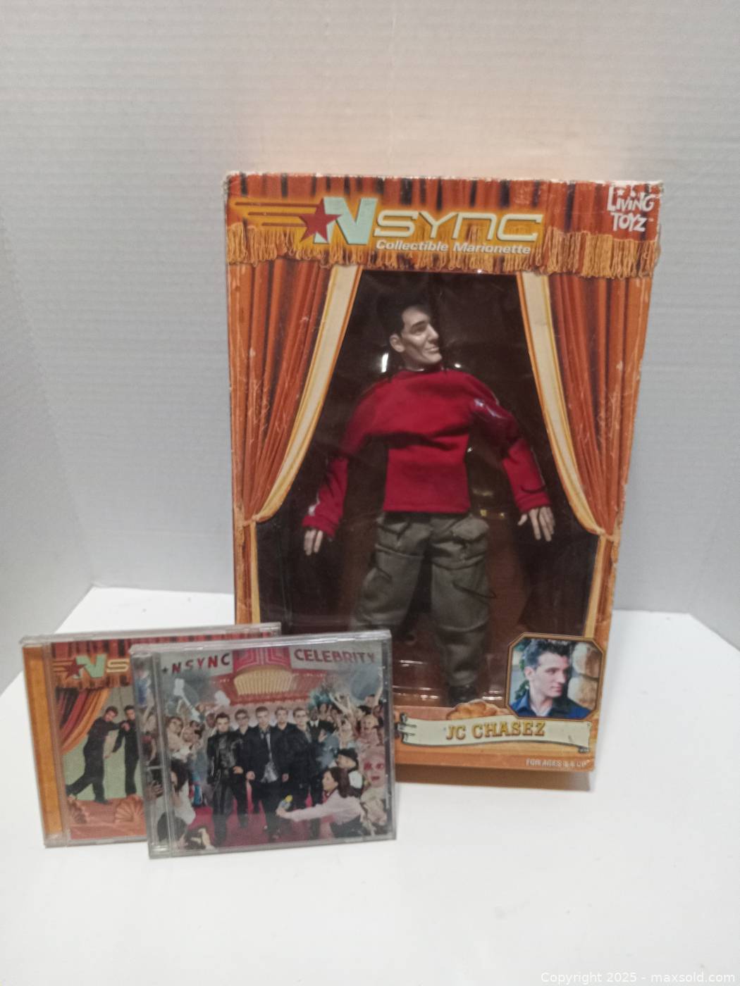 JC Chasez marionette doll with two *NSYNC CDs | Maxsold
