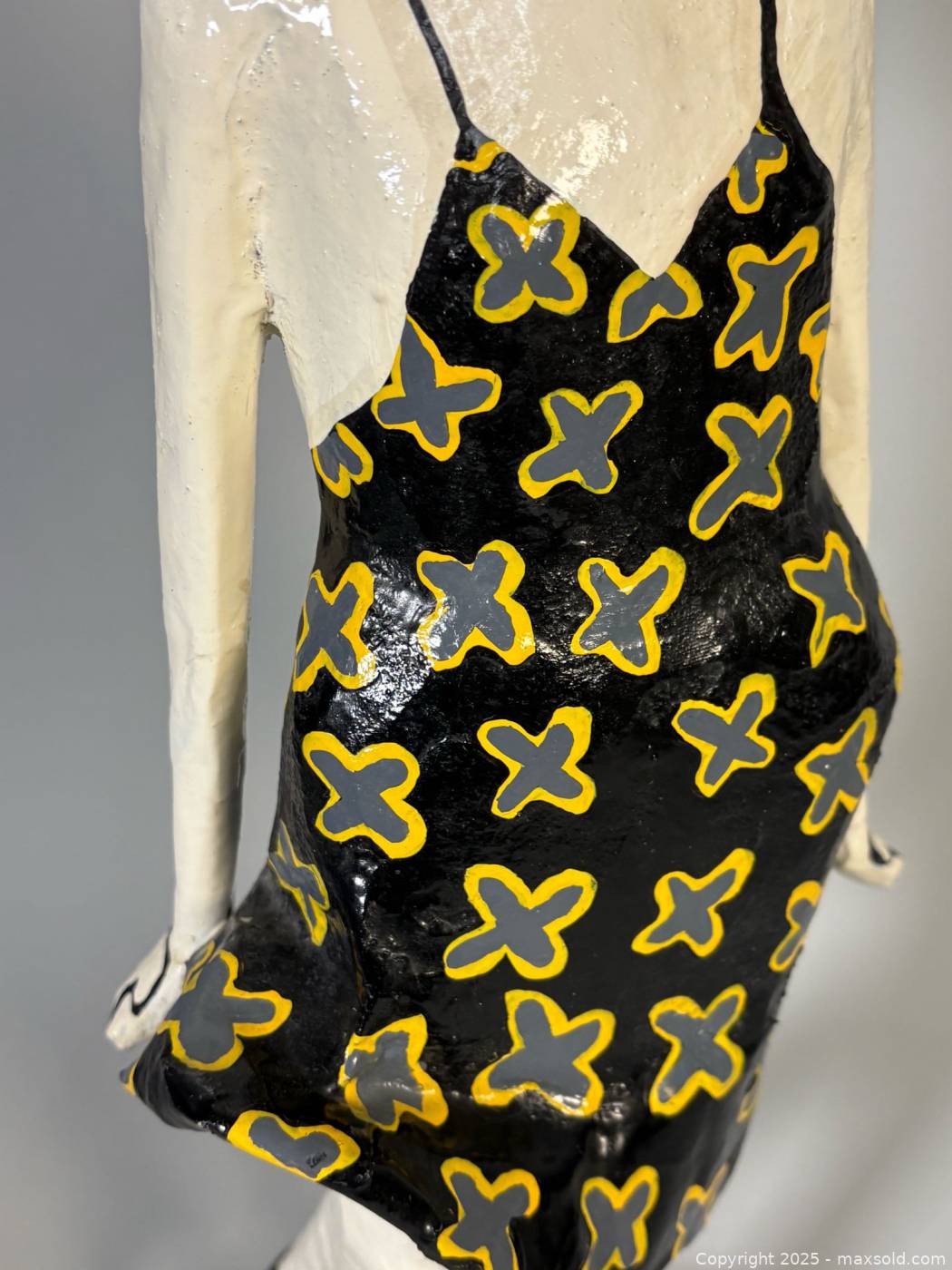 Mieke Verbert Signed Paper-Mache Figurative Sculpture | Maxsold