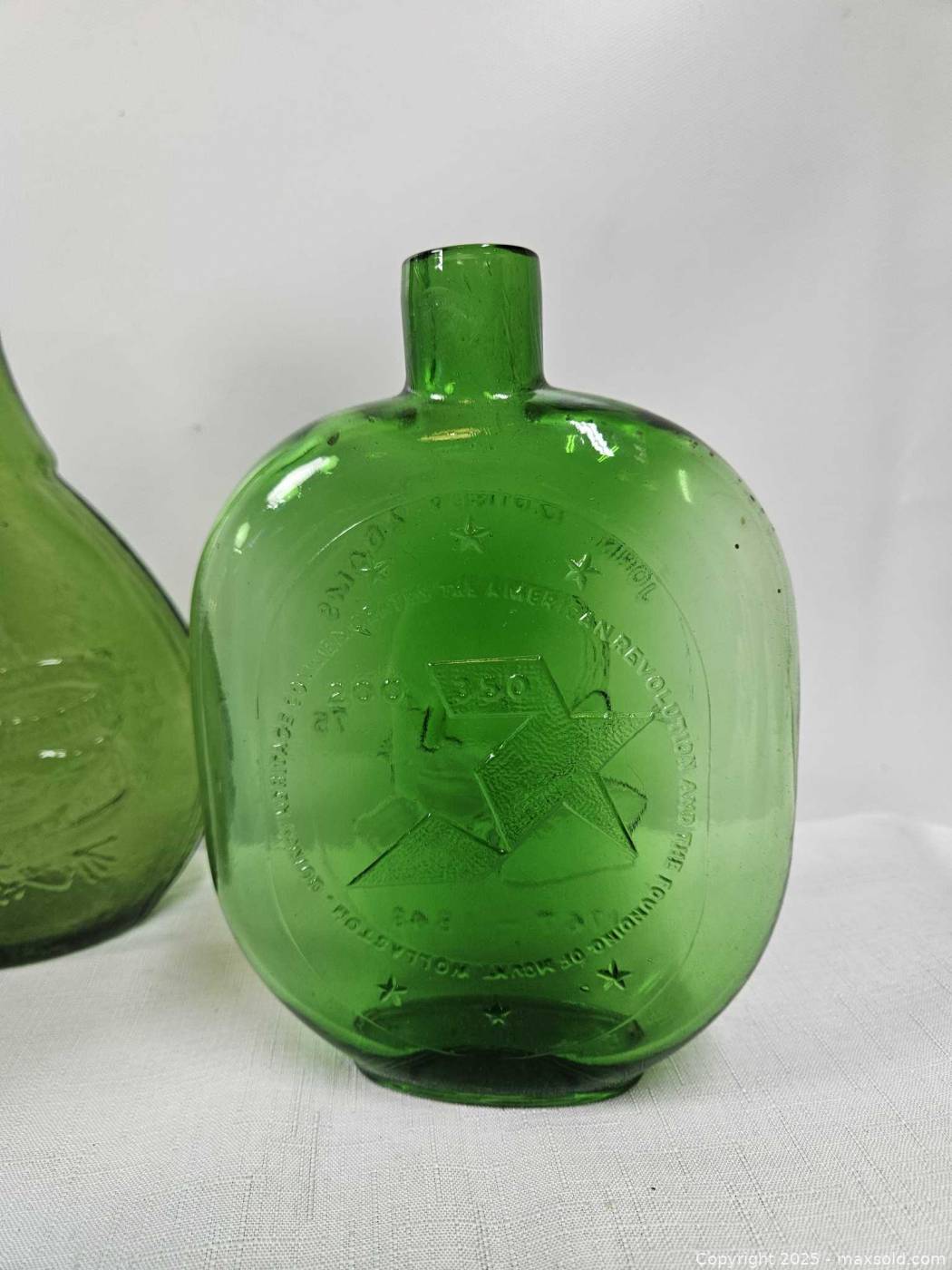 Four Wheaton Glass Commemorative Flasks | Maxsold