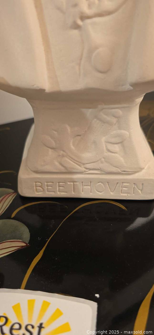 Plaster Busts Beethoven Mozart Chopin | Maxsold