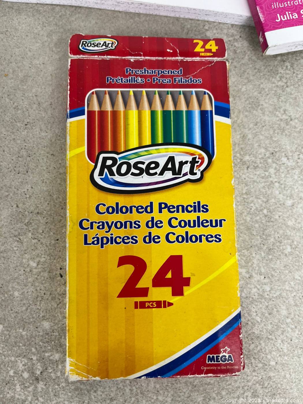Pencil Crayons And Adult Meditative Colouring Books | Maxsold