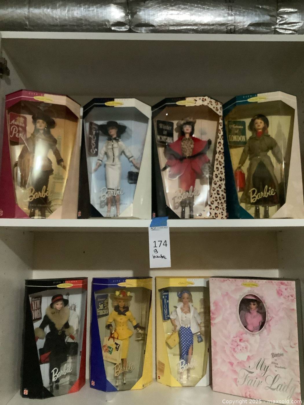 Eight boxed collectible Barbie dolls | Maxsold