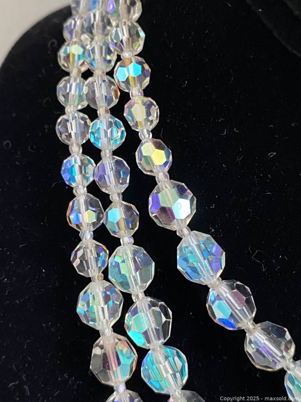 3 Strand Crystal Necklace | Maxsold