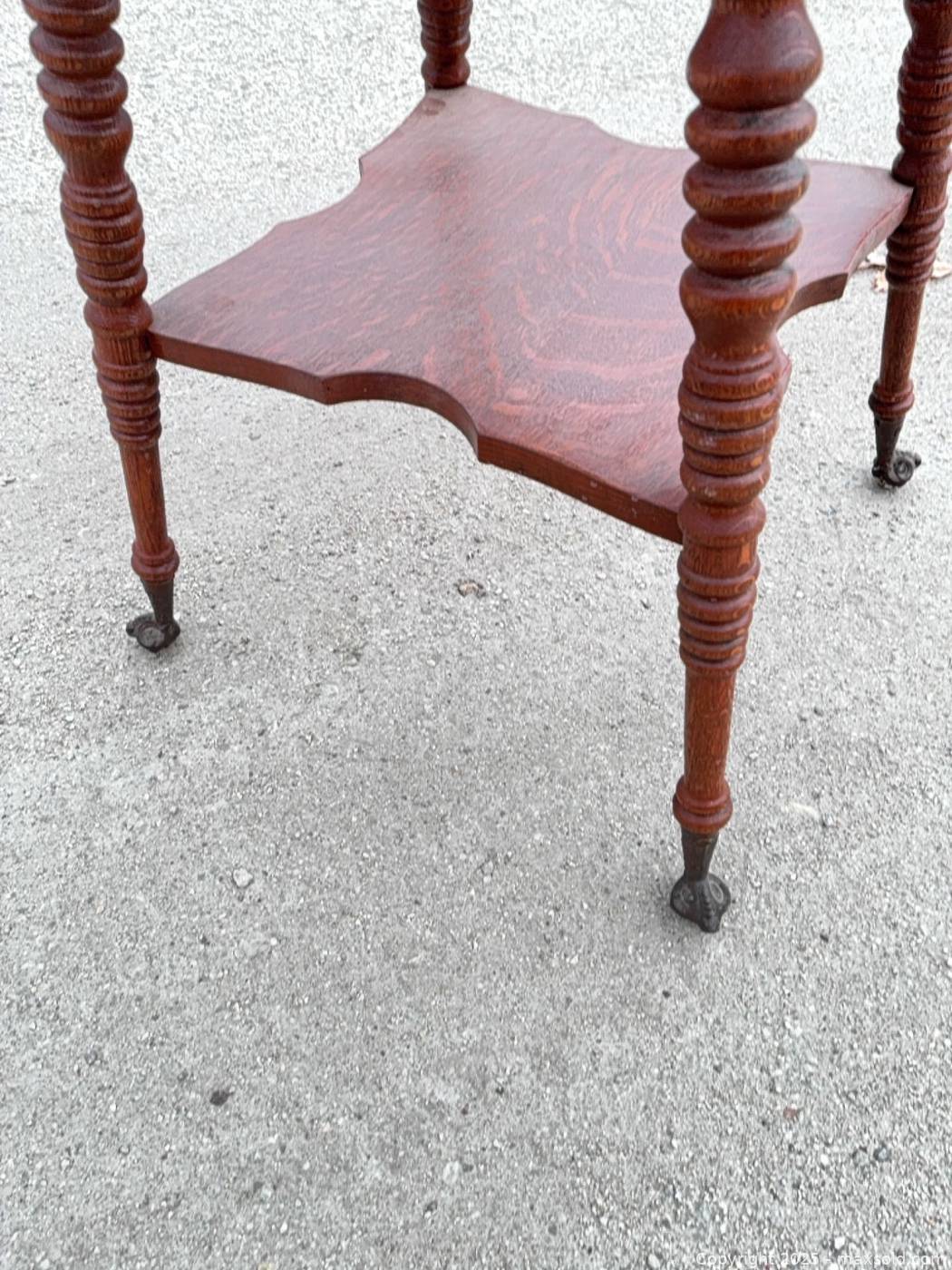 Victorian Tiger Oak Two-Tier Parlor Table | Maxsold