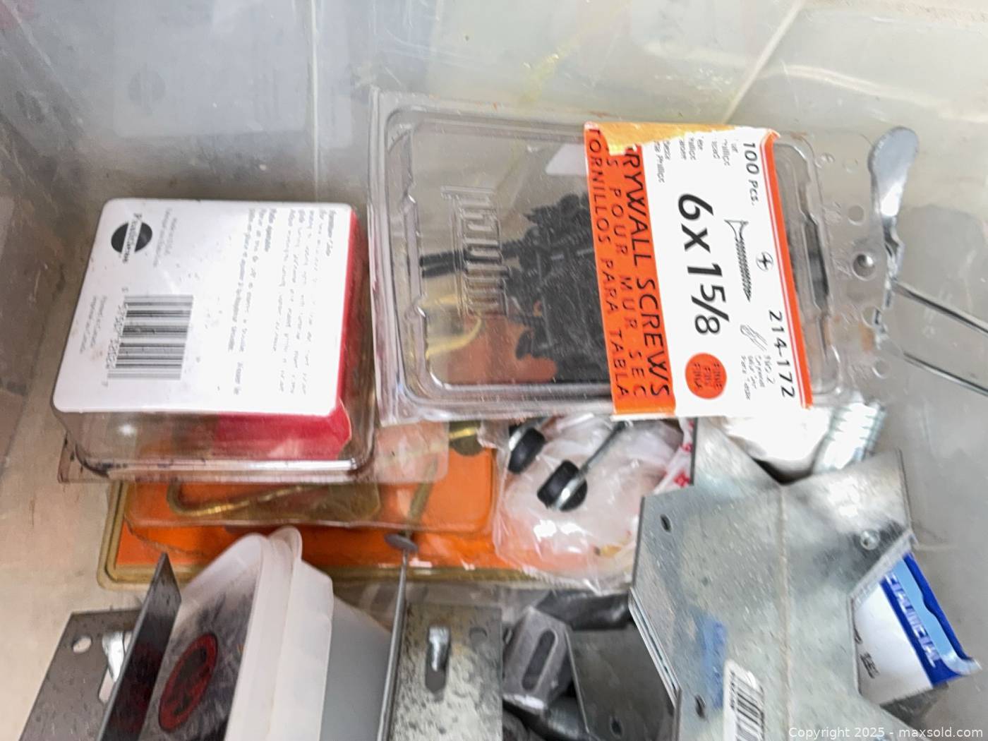 Mixed Hardware Lot Brackets Screws Anchors ClosetMaid | Maxsold