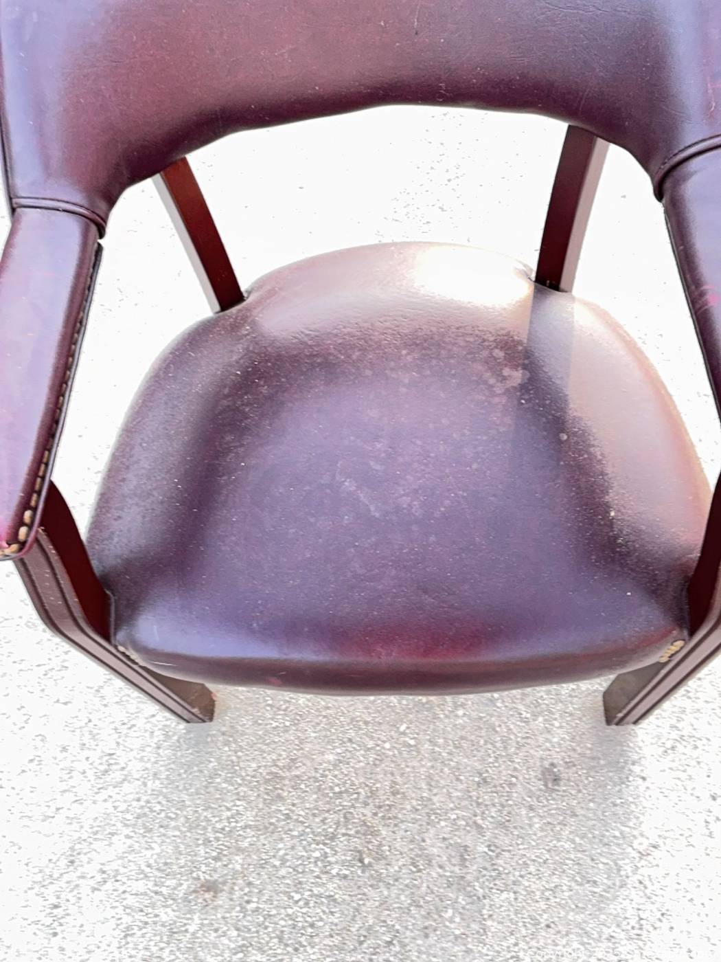 Mahogany Finish Captains Chair | Maxsold