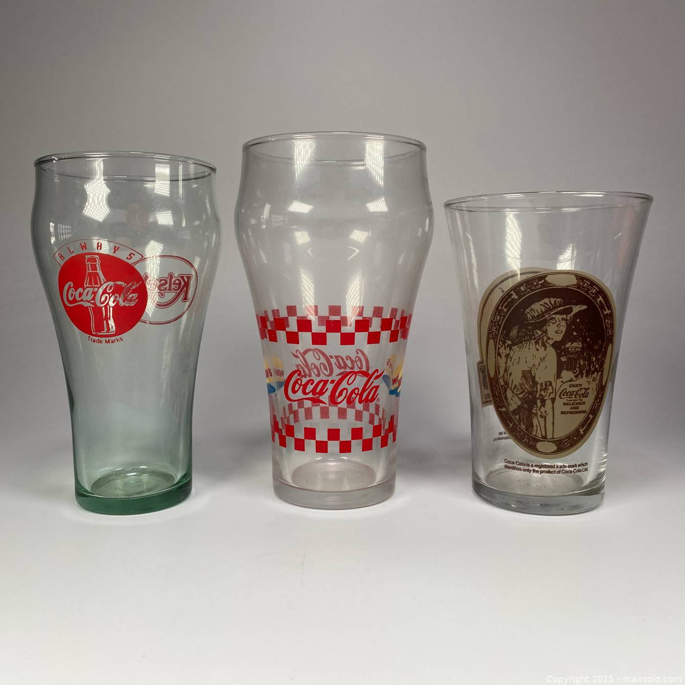5 Vintage Coca-Cola Glasses | Maxsold