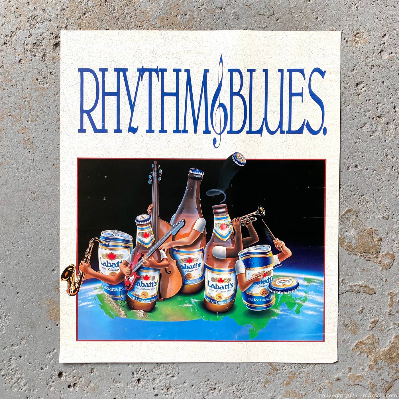 Labatt Blue Rhythm & Blues advertising poster | Maxsold
