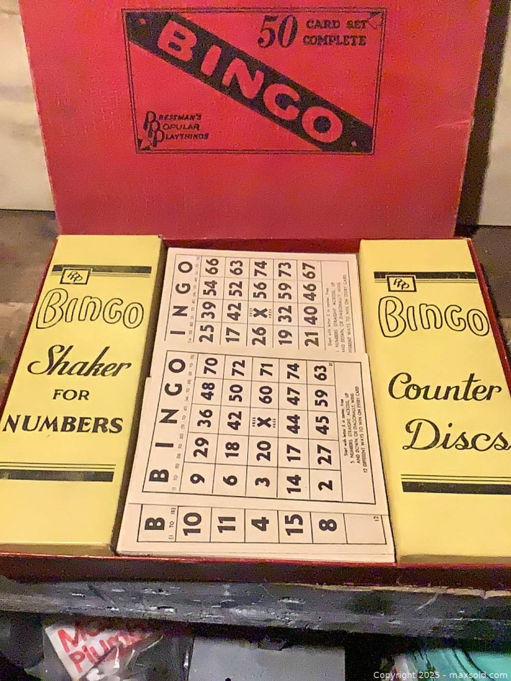 Vintage Bessman's Bingo Game Set | Maxsold