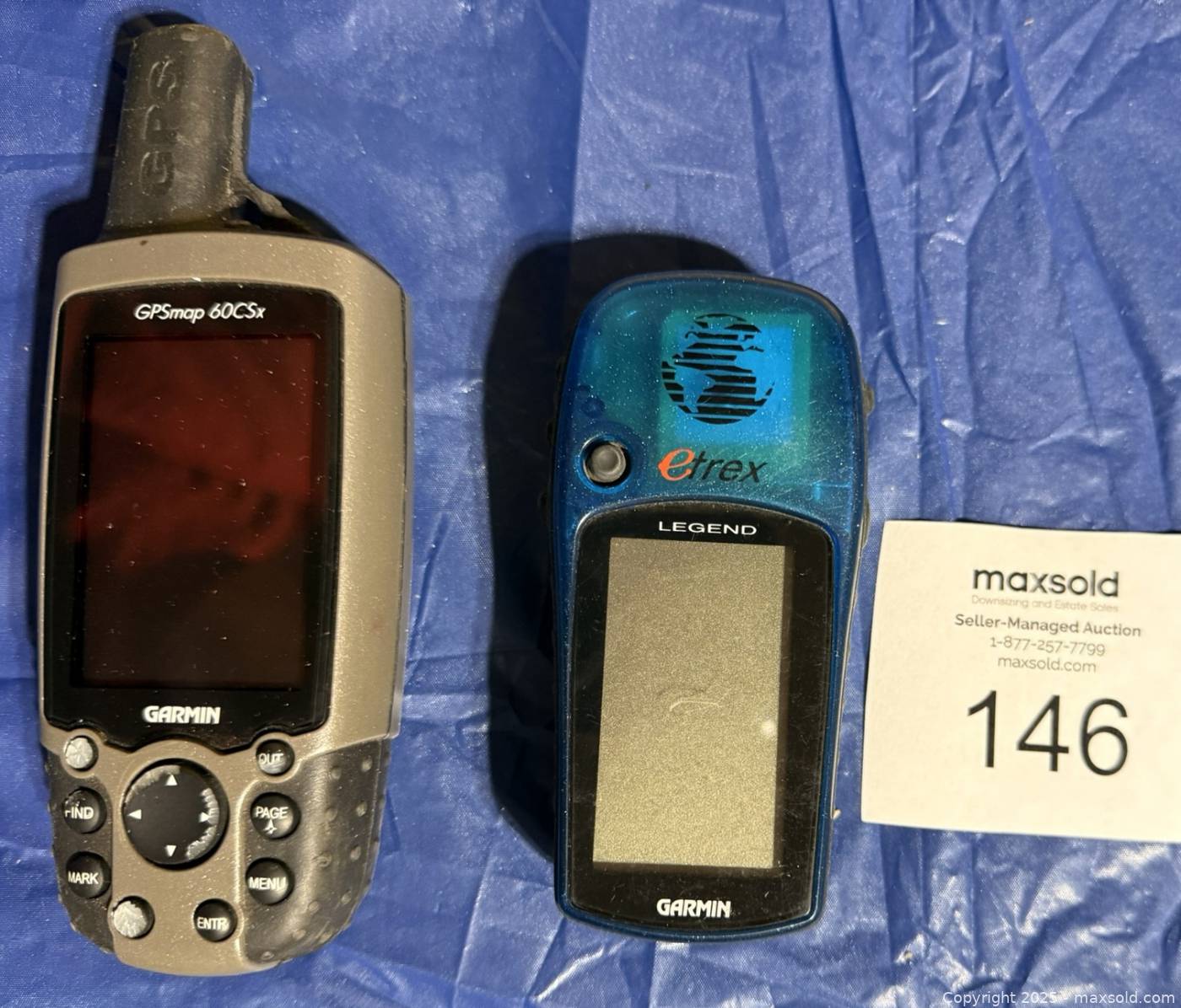 Garmin GPSmap 60CSx and eTrex Legend handheld GPS units | Maxsold