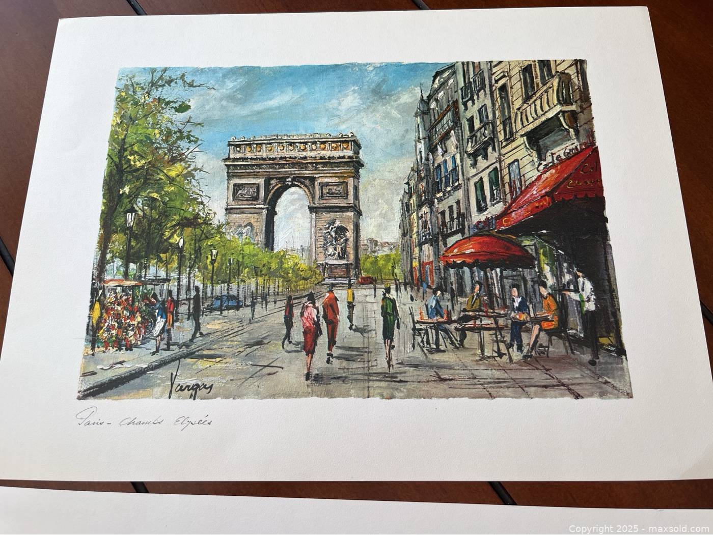 Pair of Pedro Vargas Paris prints | Maxsold