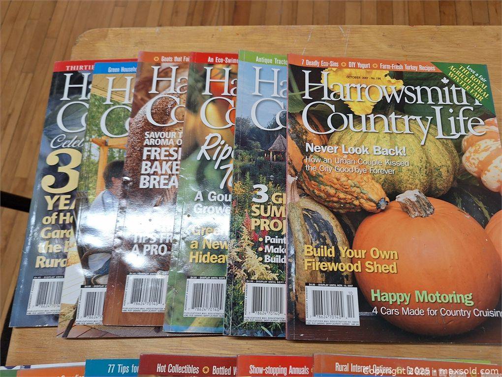 Harrowsmith Country Life magazines, 12 issues | Maxsold