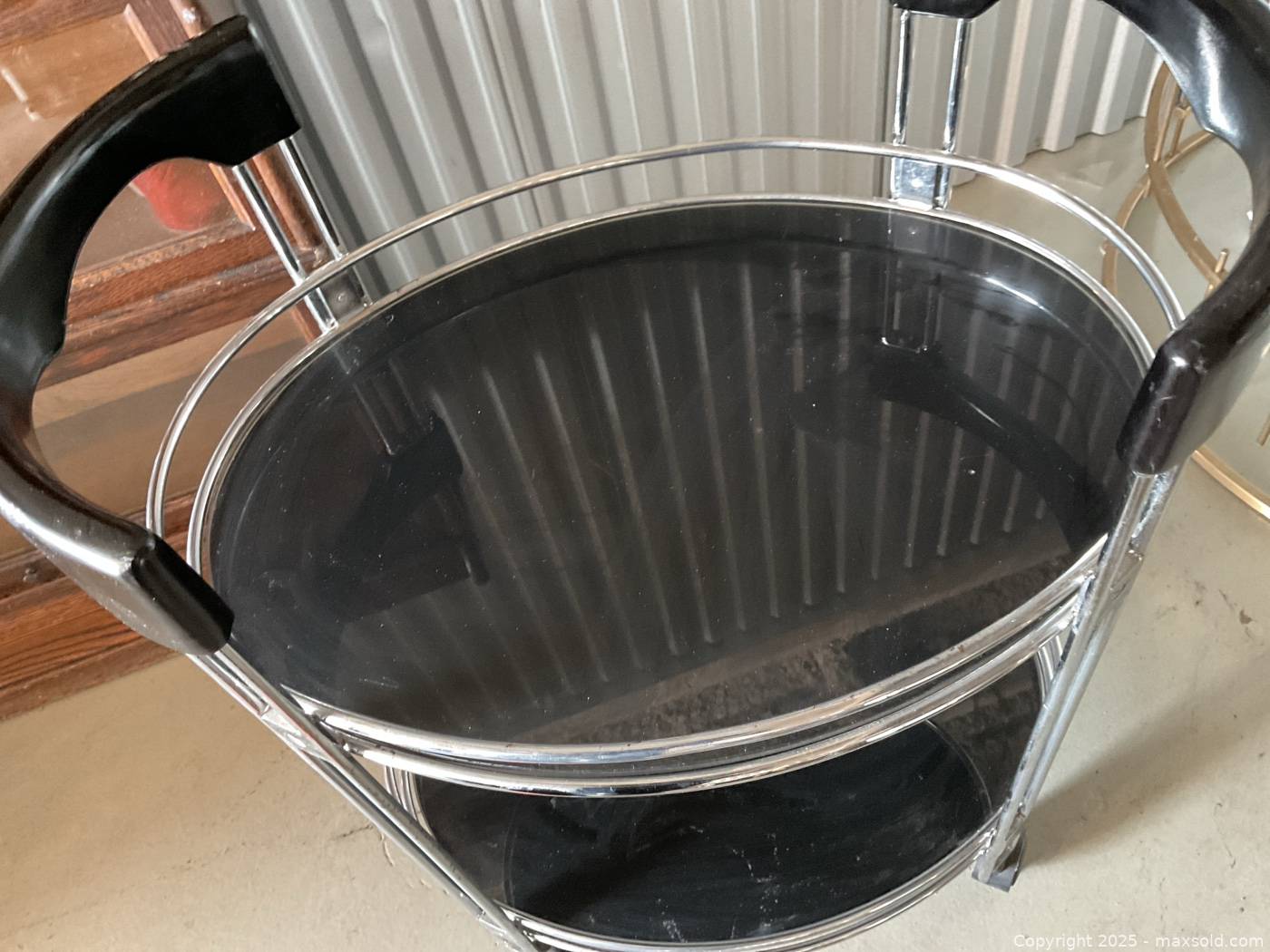2 Tier Glass and Metal Table | Maxsold