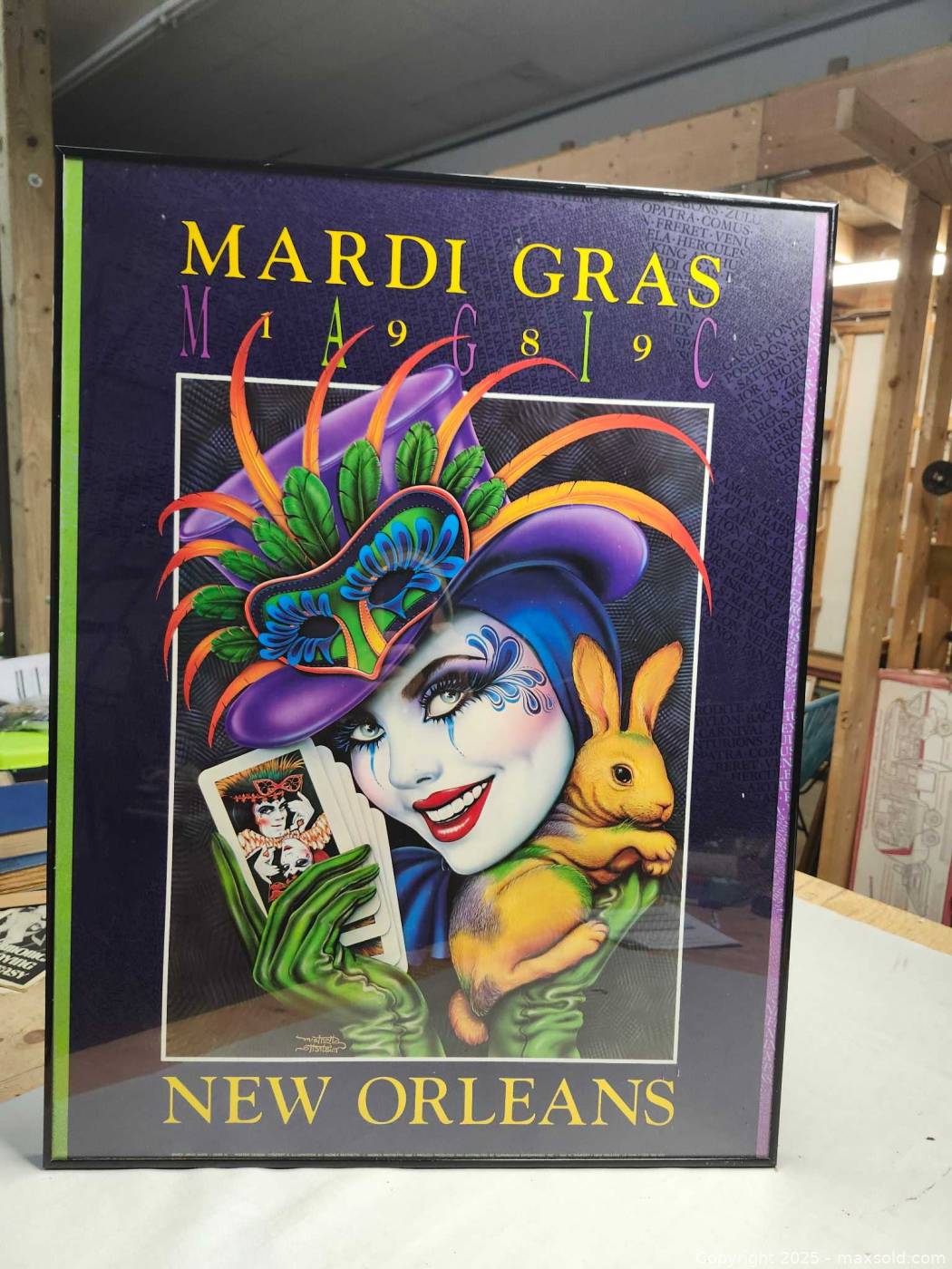 1989 Andrea Mistretta Mardi Gras Poster | Maxsold