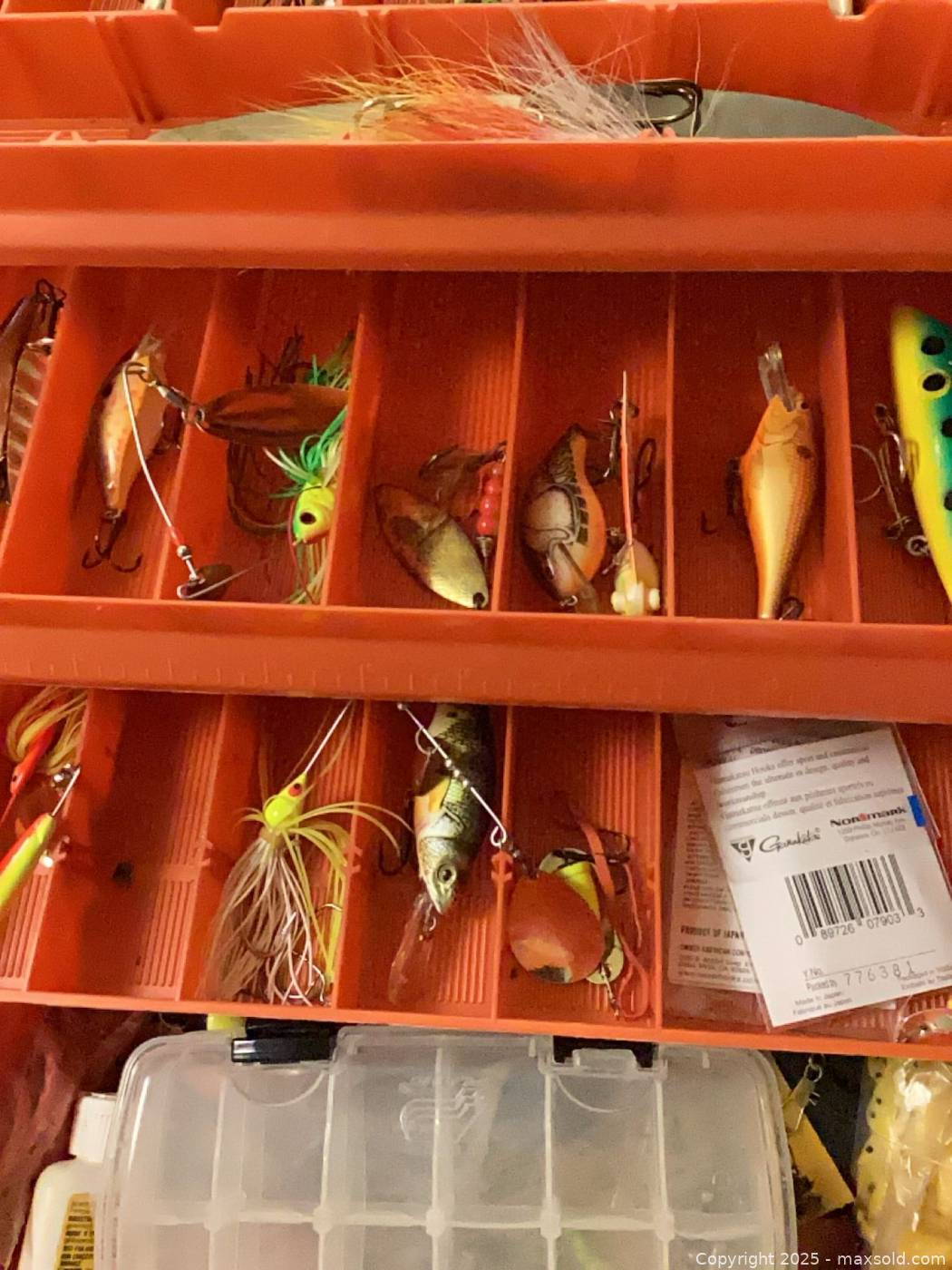 Plano tackle box with 30-50 fishing lures | Maxsold