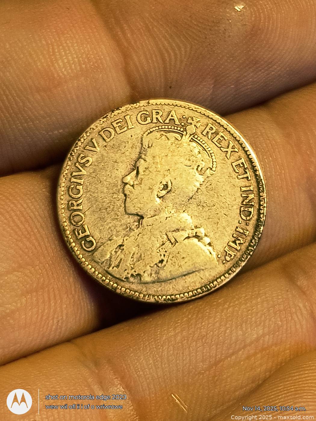 1934 Canadian Silver 25 Cent Coin | Maxsold