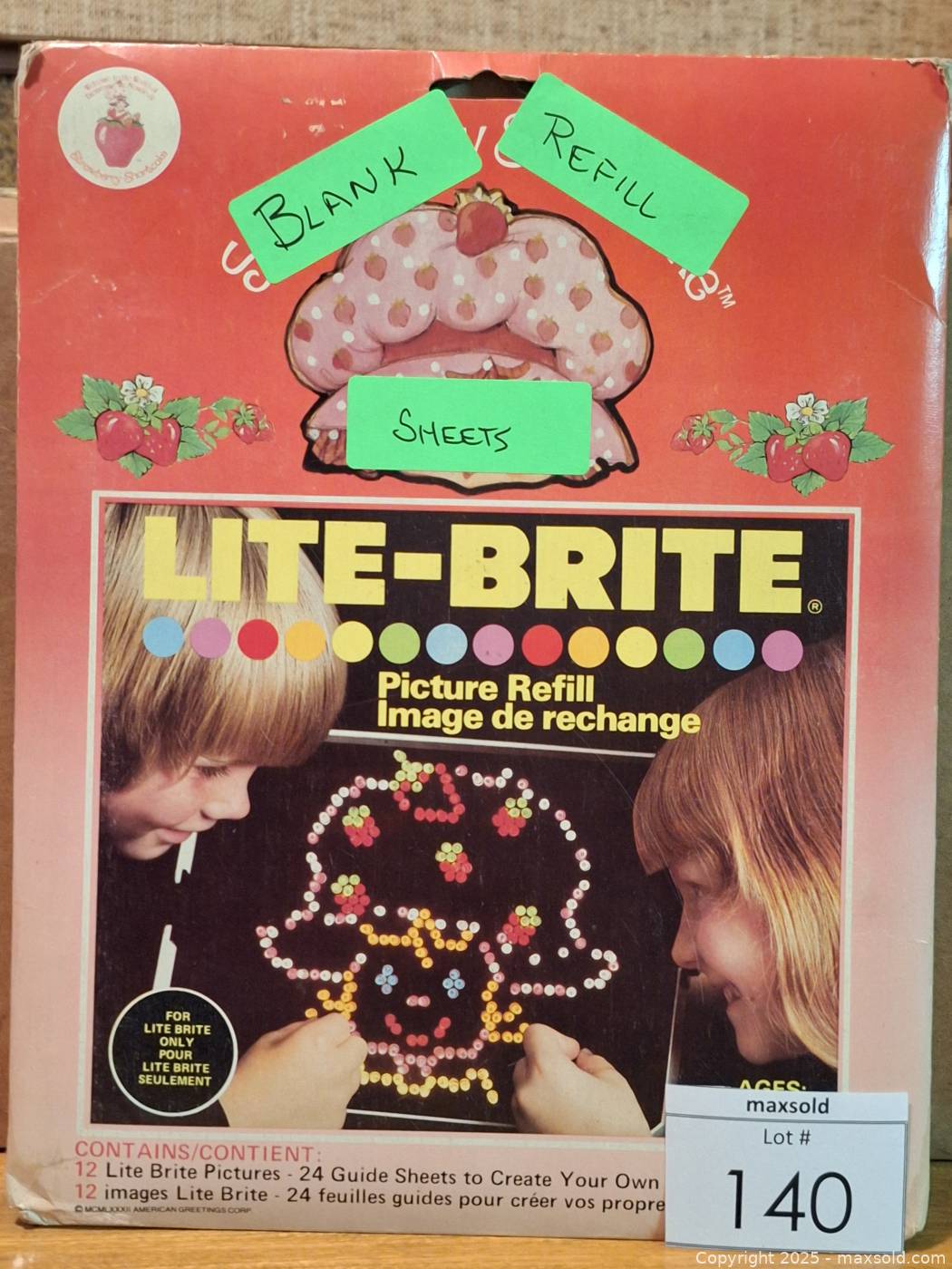 Lite-Brite picture refill sheets | Maxsold
